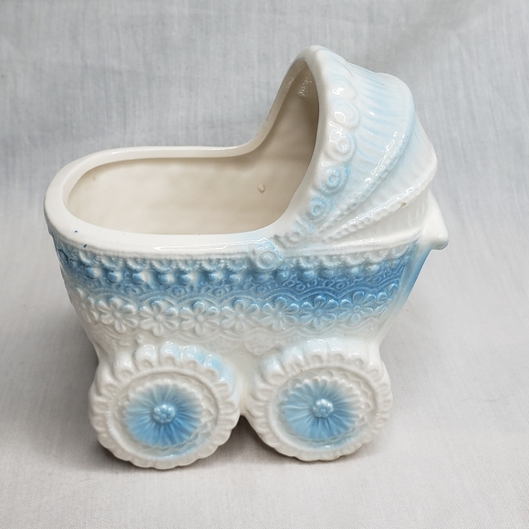 Vintage | Accents | Midcentury Vintage Baby Planter Vase Blue Baby ...